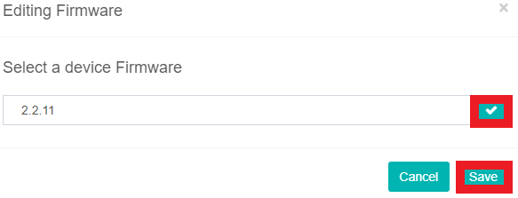 Updating Firmware in the Managed Provisioning Portal - 1Stream